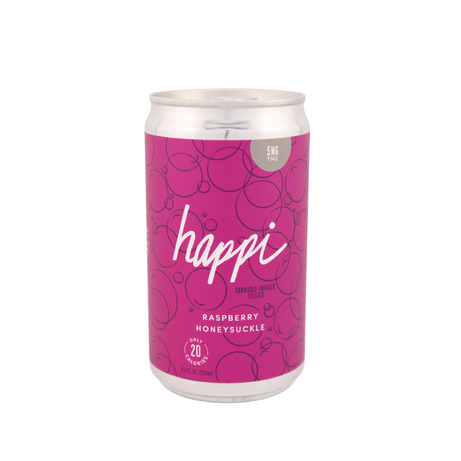 HAPPI 5mg THC Seltzer Raspberry Honeysuckle Simply Crafted HAPPI 5mg THC Seltzer Raspberry Honeysuckle Simply Crafted