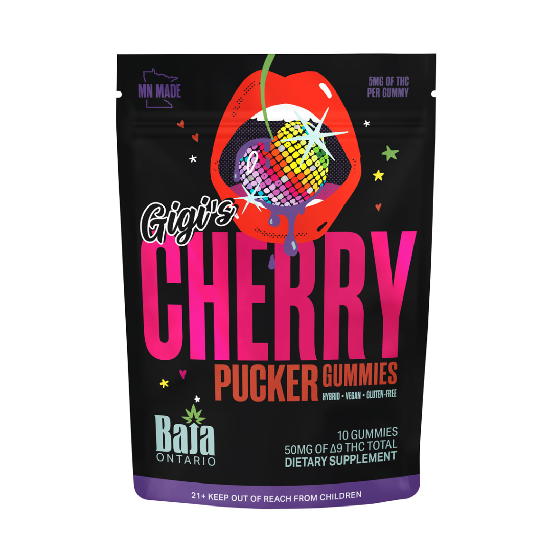 BAJA ONTARIO Cherry Pucker THC Gummies | Simply Crafted
